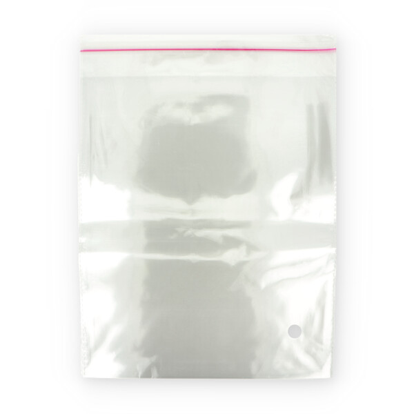 HIGH-TRANSPARENCY BAGS WITH TAPE AND HOLE