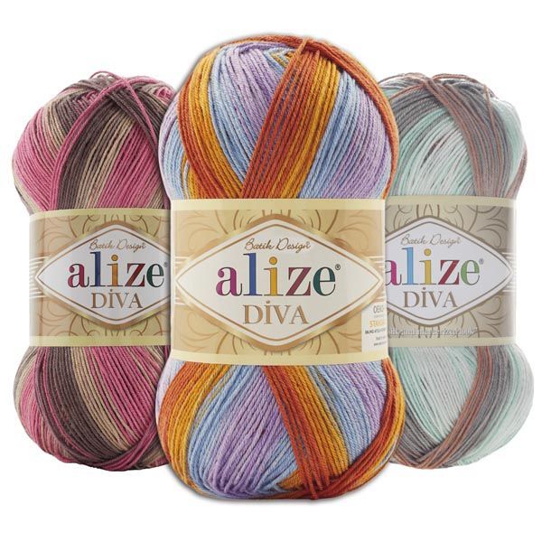 YARN DIVA BATIK, 100% MICROACRYLIC